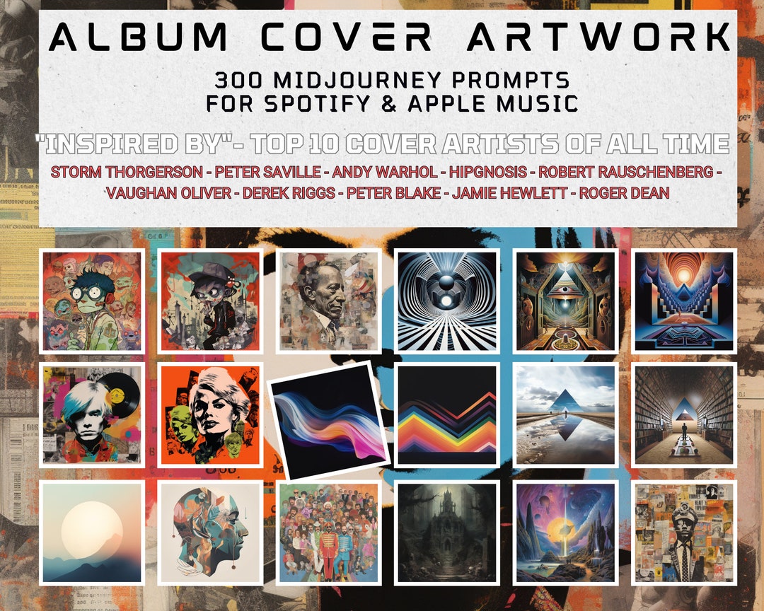 300 AI Creative Midjourney TOP 10 Best Album Artists of All Time for ...