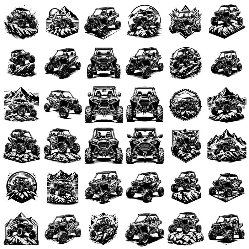UTV SVG Bundle: Off-road Side-by-side Clipart (digital Downloads) - Etsy