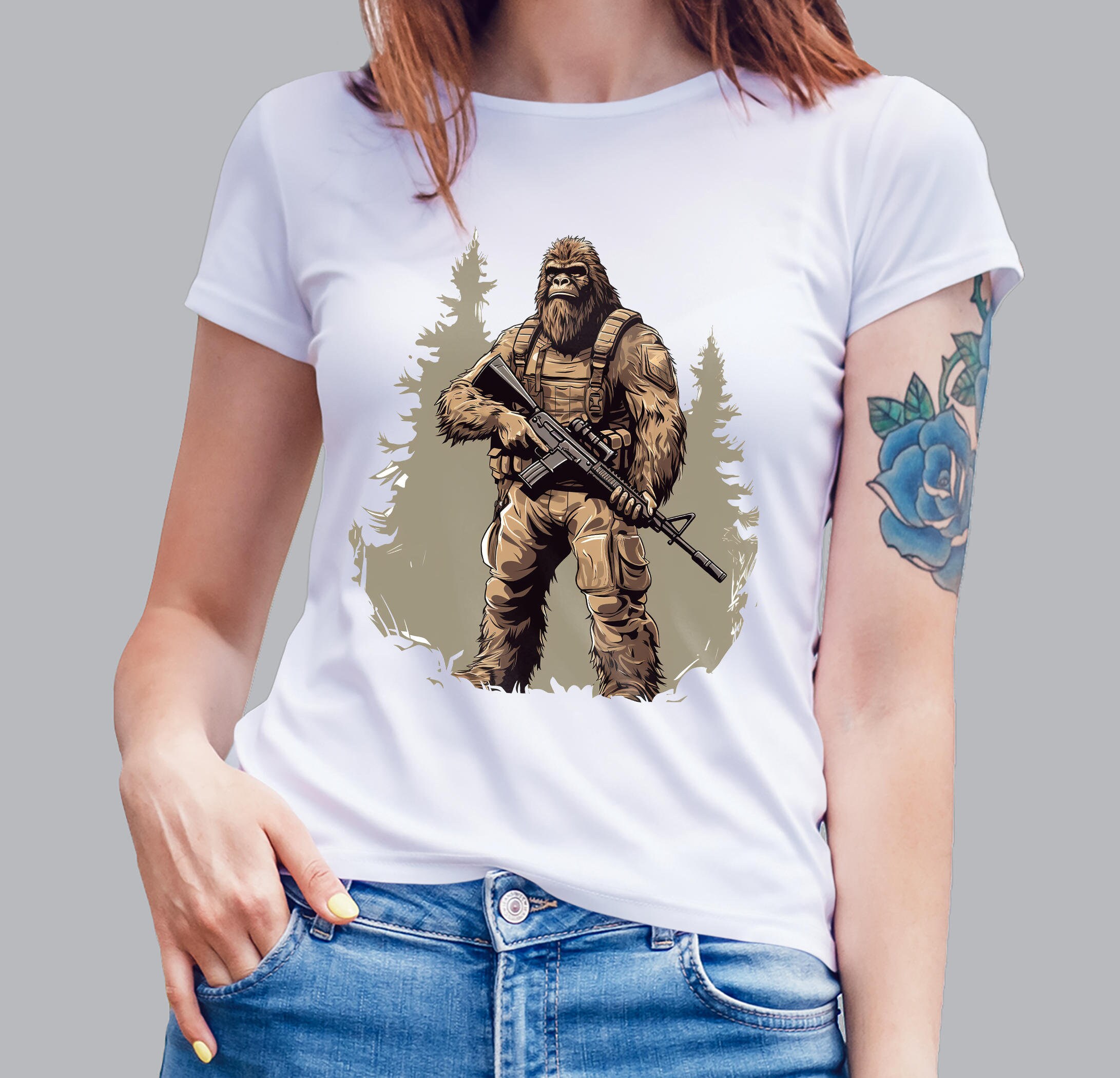 Bigfoot Rifle PNG: Sublimation Design (digital Download) - Etsy