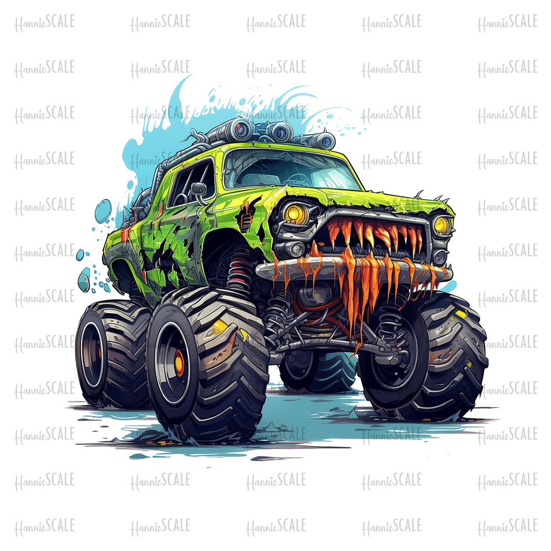 Monster Car PNG Sublimation Design High Quality Printable Shirt - Dirt ...