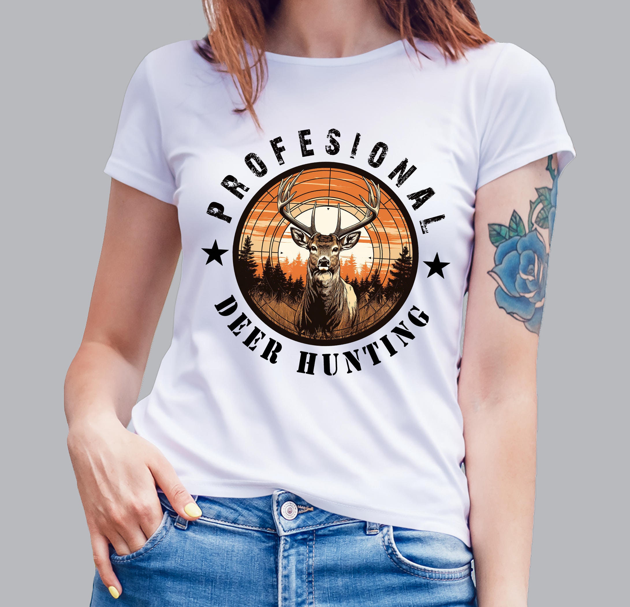 Deer PNG Sublimation Design High Quality Printable Shirt - Professional ...