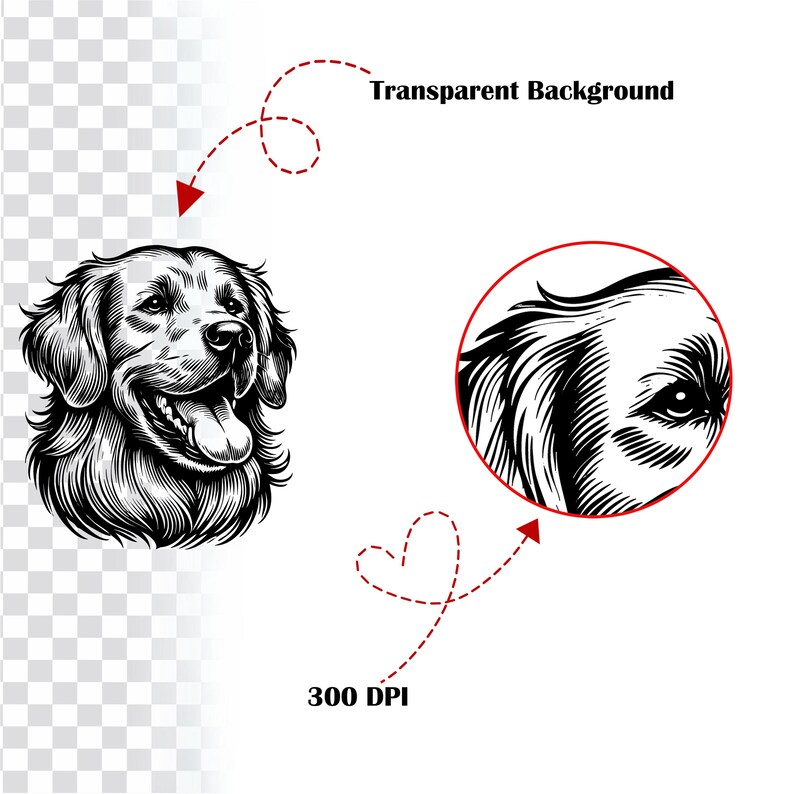 160 Golden Retriever SVG Bundle – Png, Dxf, Pdf Files, Laser Cut Files ...