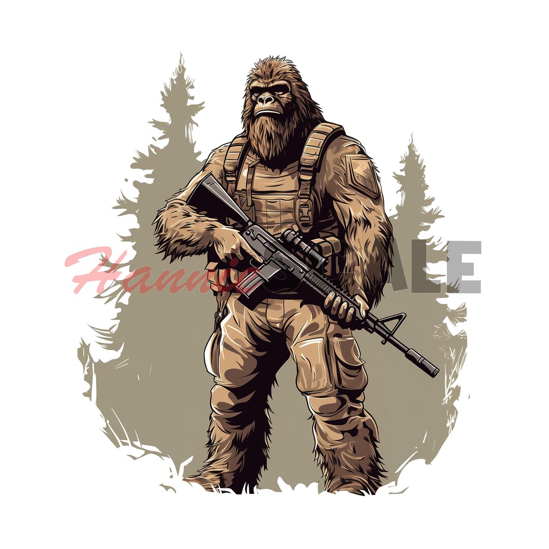 Bigfoot Rifle PNG: Sublimation Design (digital Download) - Etsy