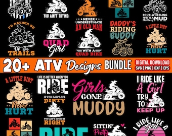 20 UTV Designs Bundle, Svg, Png, Dxf, and Eps, Creative Arts Instant ...