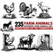Farm / Digital Clip Art Graphics / SVG, PNG, EPS / Farmer, Agriculture ...