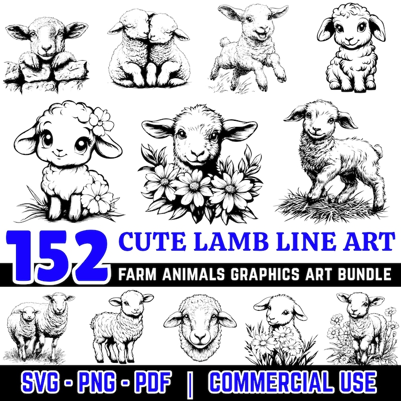 Baby Sheep Svg - Etsy