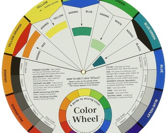 Ver 2.0 Printable Color Wheel, Printable Color Wheel, Easy to Use ...