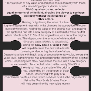 Gray Scale & Value Finder, Color Theory, Gray Scale Ruler, Gray Scale ...