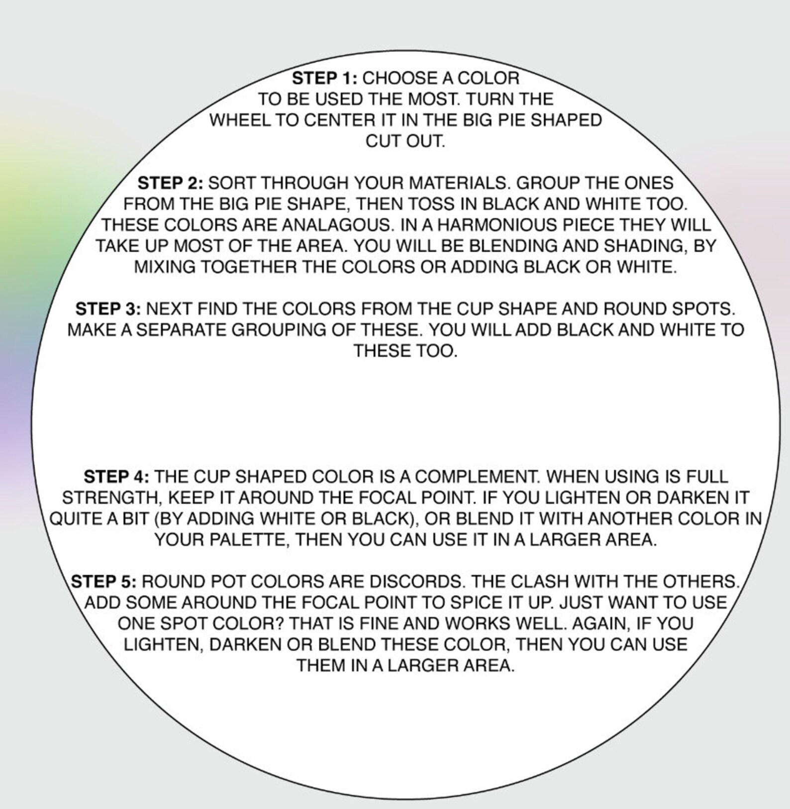 Ver 2.0 Printable Color Wheel, Printable Color Wheel, Easy to Use ...