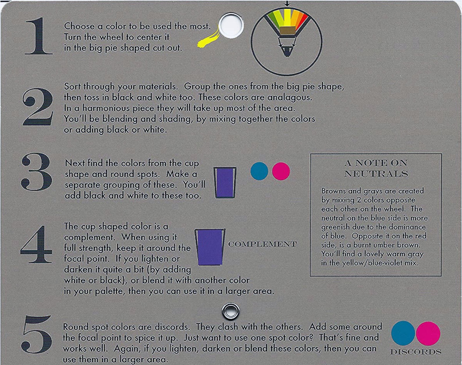 Ver 2.0 Printable Color Wheel, Printable Color Wheel, Easy to Use ...