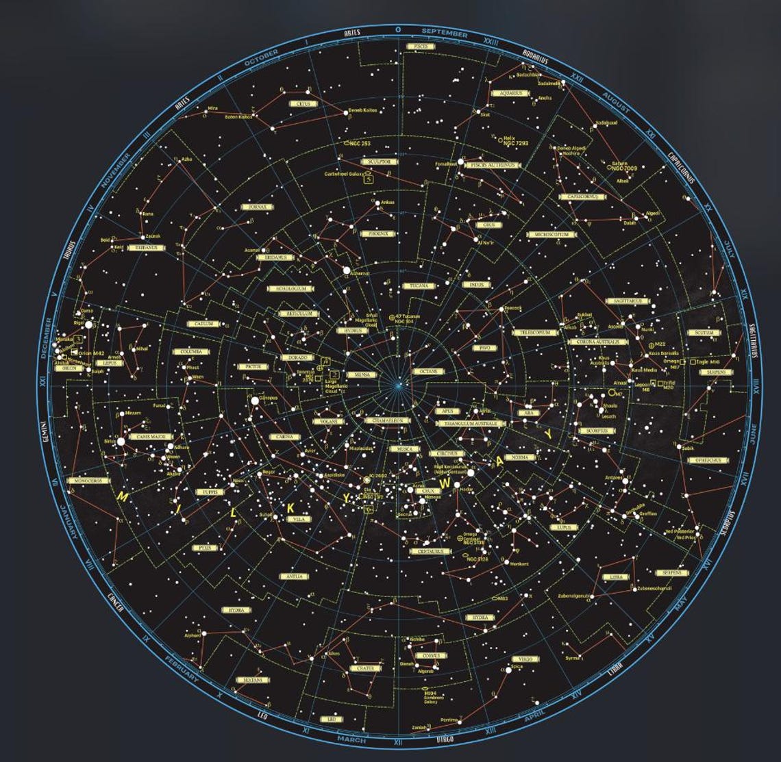 Custom Star Map Printable | Night Sky Constellation Map | Digital Star ...