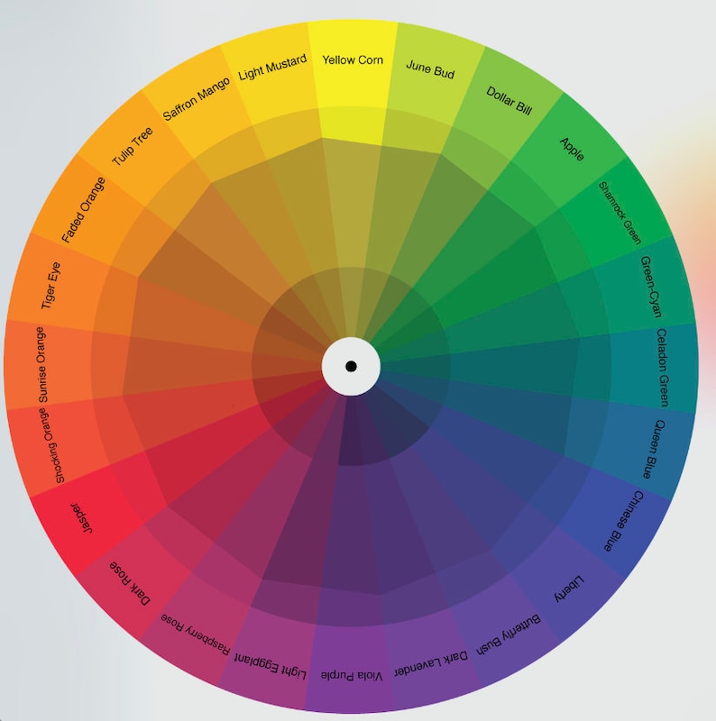 Ver 2.0 Printable Color Wheel, Printable Color Wheel, Easy to Use ... Ver 2.0 Printable Color Wheel, Printable Color Wheel, Easy to Use ...