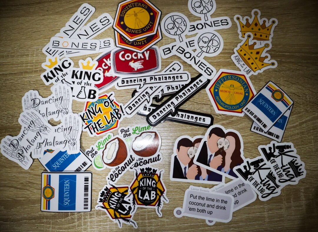 Bones TV Show Stickers: King of the Lab. Gifts for TV Show Lovers ...