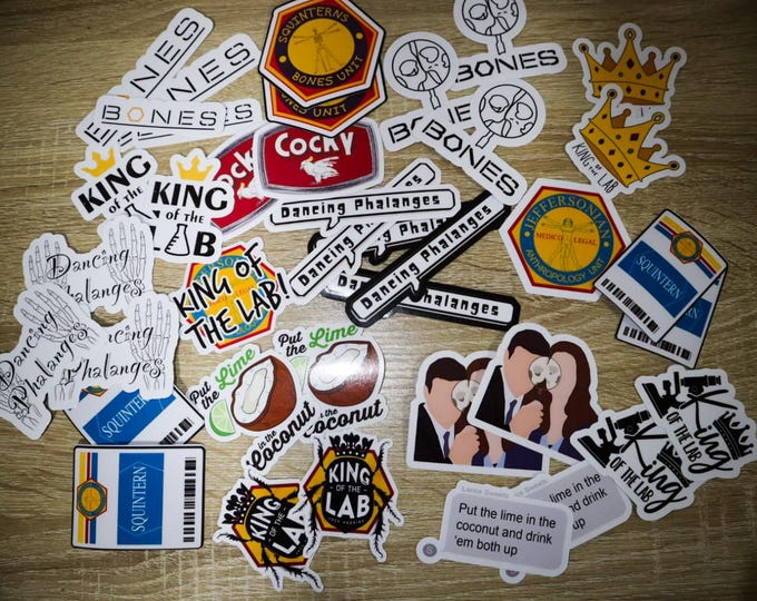 Bones TV Show Stickers: King of the Lab. Gifts for TV Show Lovers ...