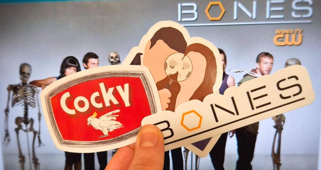 Bones TV Show Stickers: King of the Lab. Gifts for TV Show Lovers ...