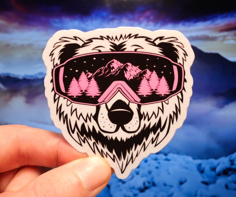 Snowboarding Bears Sticker: Gifts for Rad Snowboarders, Skiing ...