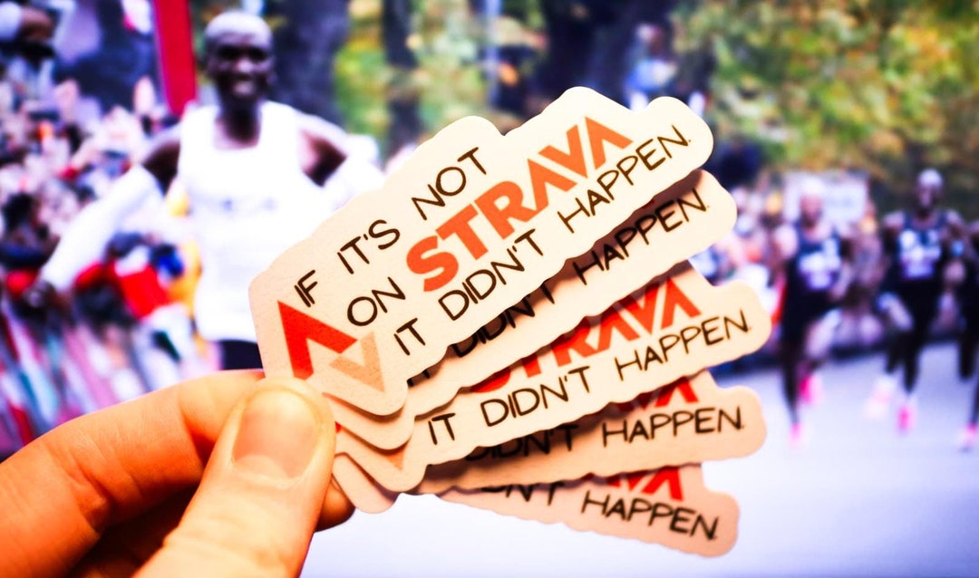 Strava Runner Sticker, Marathon, Trail, Laptop, Hydro Flask, Handmade ...