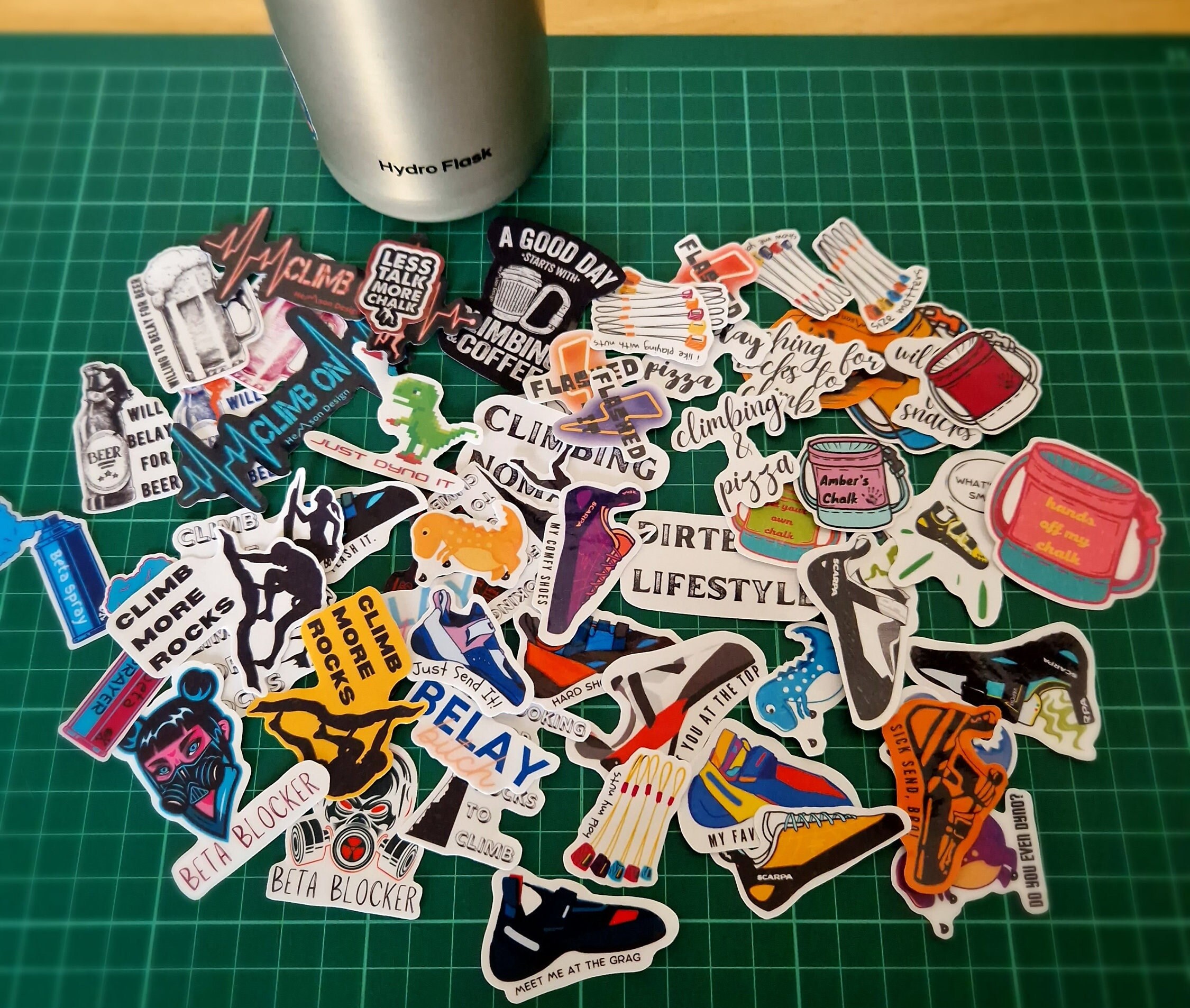 Climbing Sticker: Handmade Vinyl Decal for Climbers - Etsy