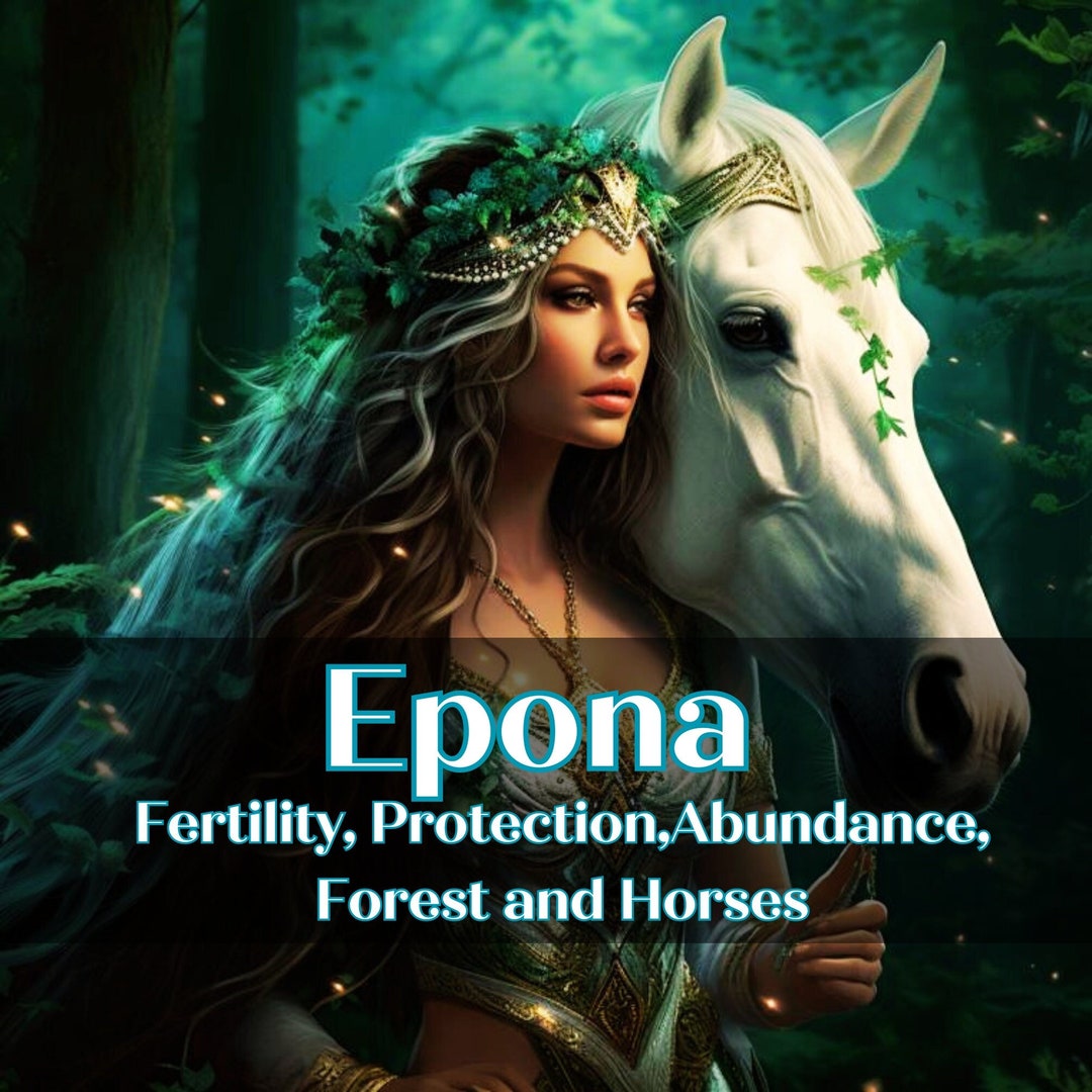 Epona, the Celtic Goddess of Horses, Forests, and Fertility - Etsy