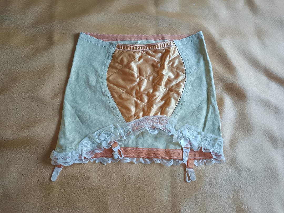Vintage Playtex 18 Hour Orange Open Girdle Suspenders Size UK 4XL,EUR ...