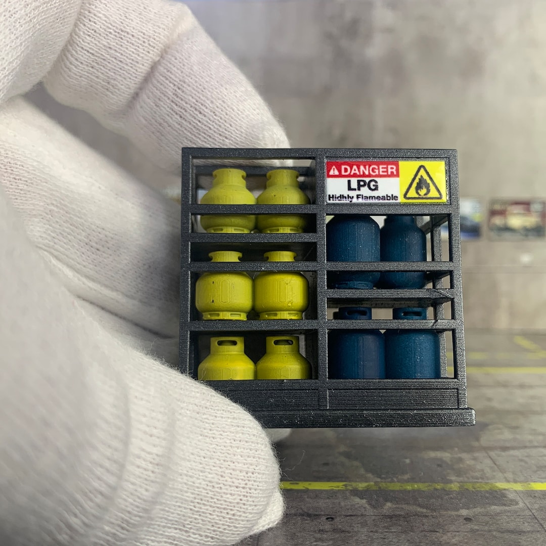 1/43 Street Diorama Gas Bottle Cylinder Cage - Etsy