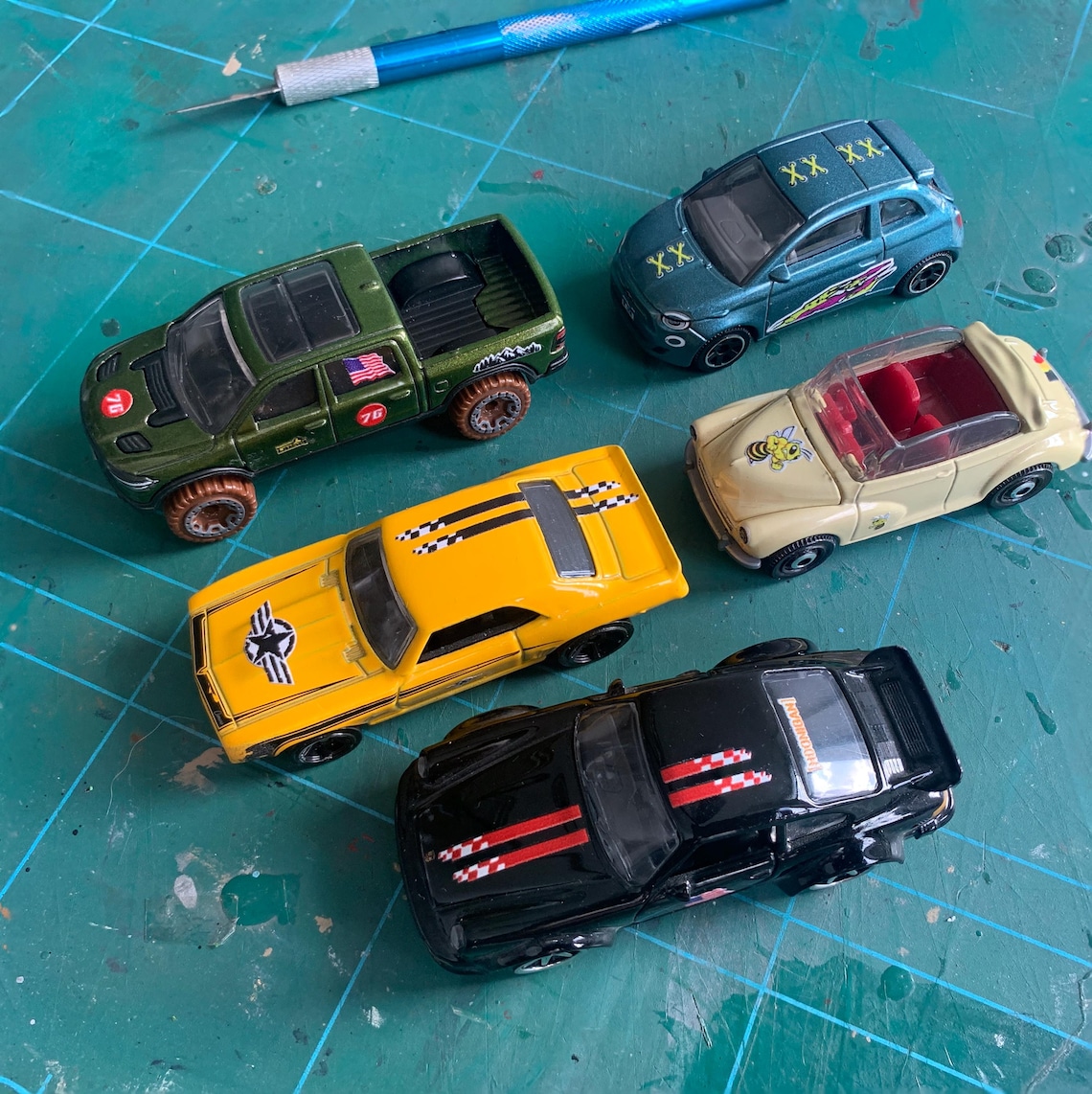 1/64 Scale Car Decals Set 401 Stickers, Custom Model Livery, Miniature ...