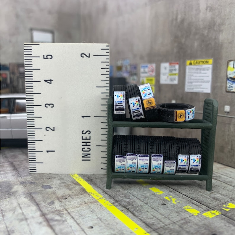 1/43 Scale Garage Diorama Tire Rack - Etsy