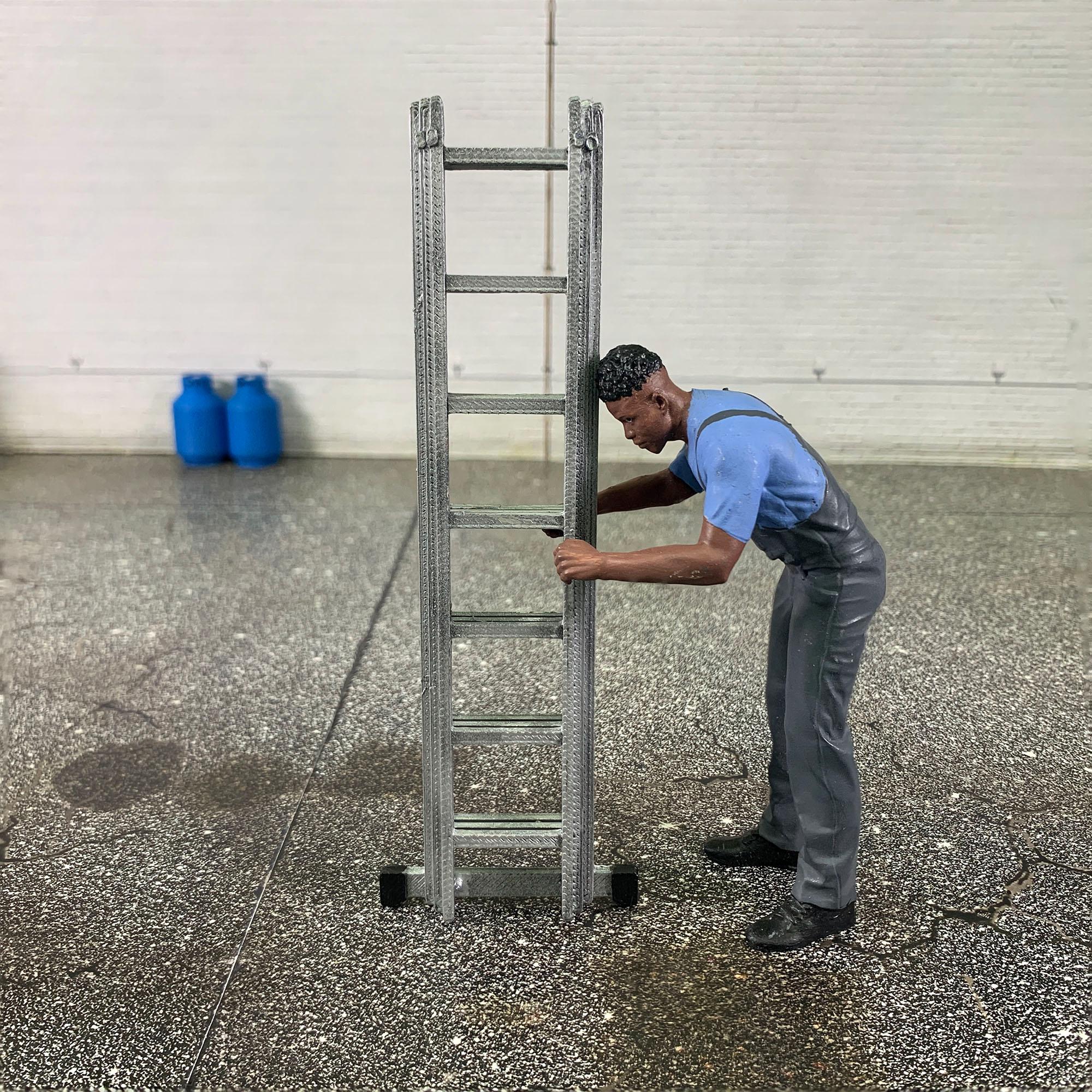 1-18 Scale Extendable Metal Ladder - Etsy