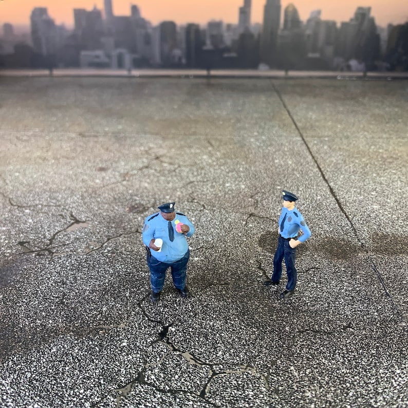 1/43 Scale Police Officers Figures Miniature Cop Figurines 42 Mm 1.65 ...