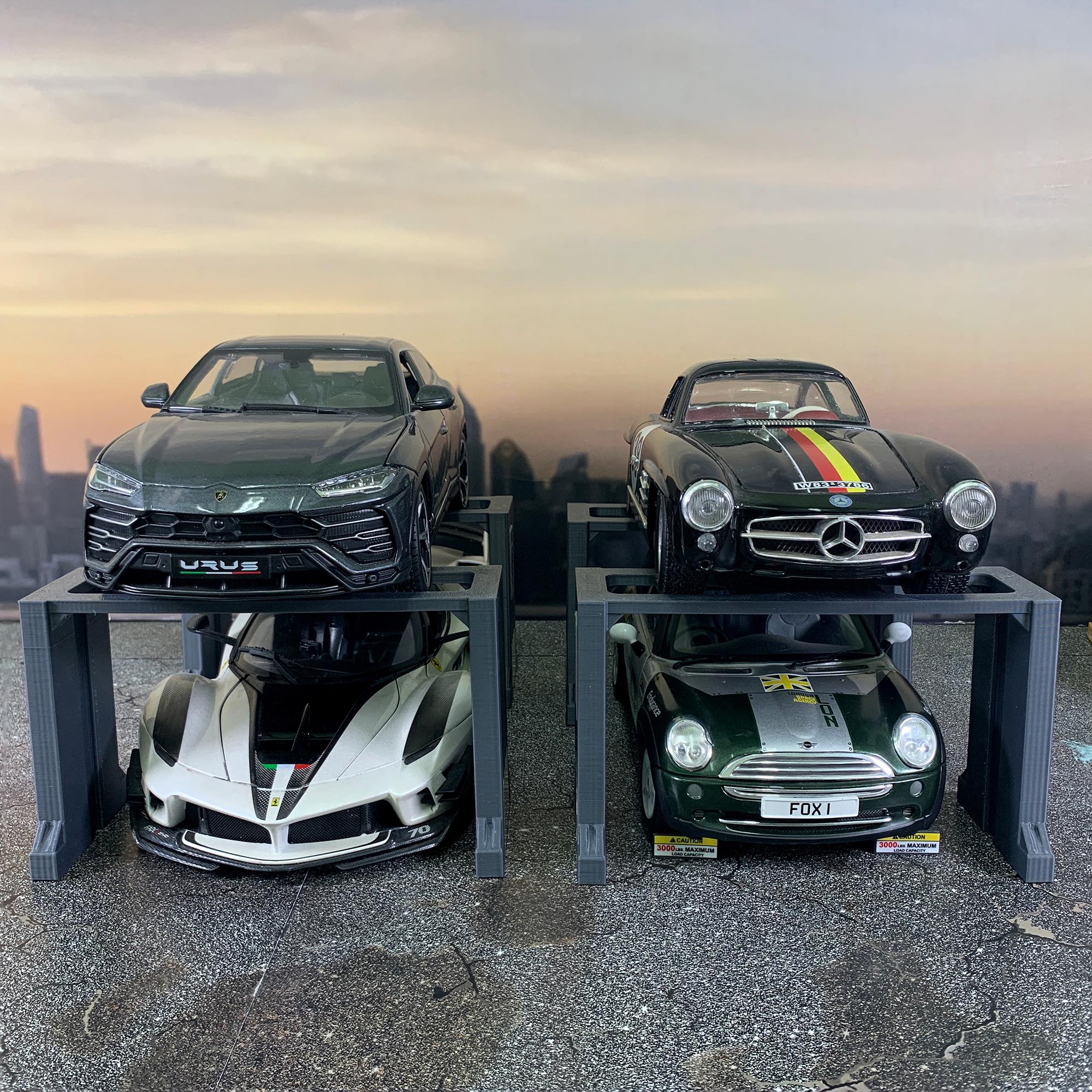 1:18 Scale Single Model Car Stacker | 3d-printed Plastic Stands| Holder ...