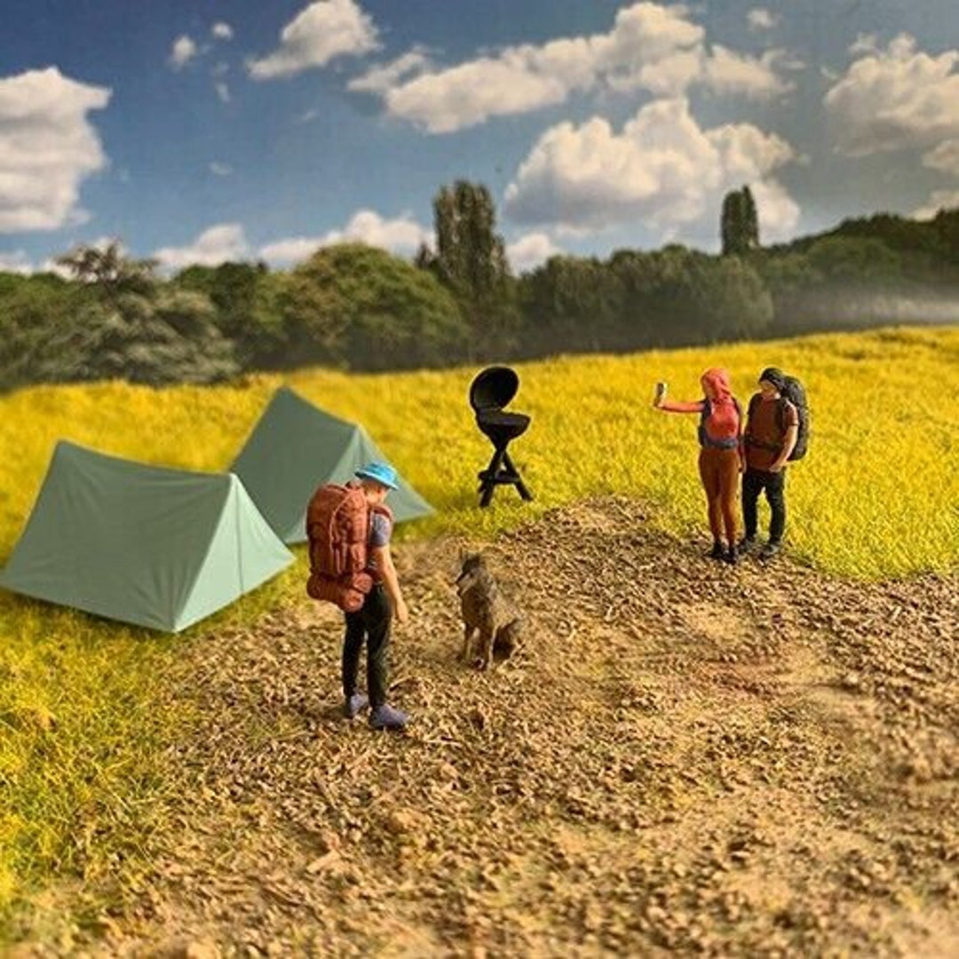 1-64 Camping Tourists Figures Tents Set # 12 - Etsy