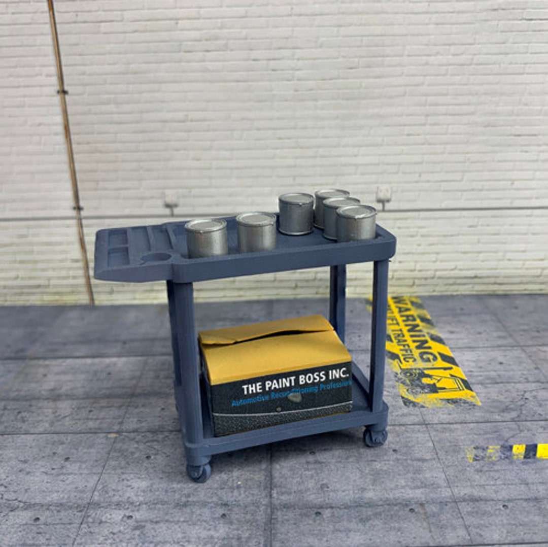 1:18 Scale 2-shelf Workshop Trolley for Car Service Garage Diorama - Etsy