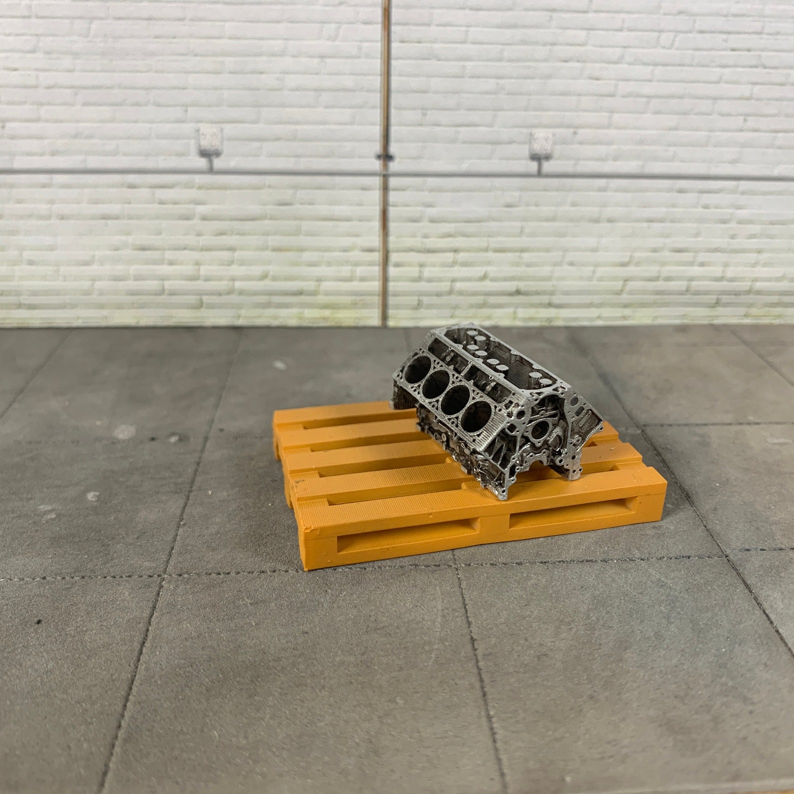 1:24 Scale Diorama Engine Block Detailed Model Car Part for G-scale ...