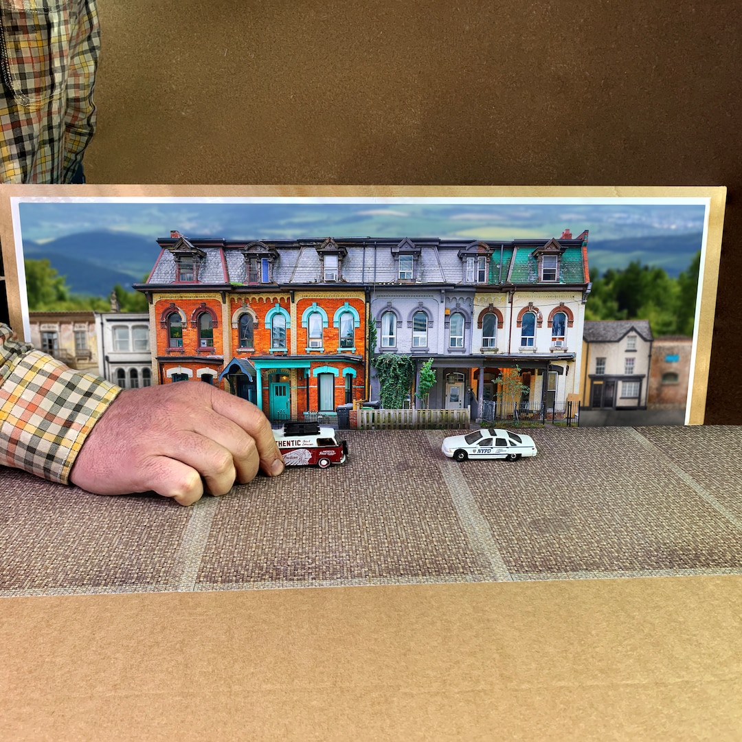 1/64 Photo Background for Diorama DIGITAL FILE Beautiful Street for ...