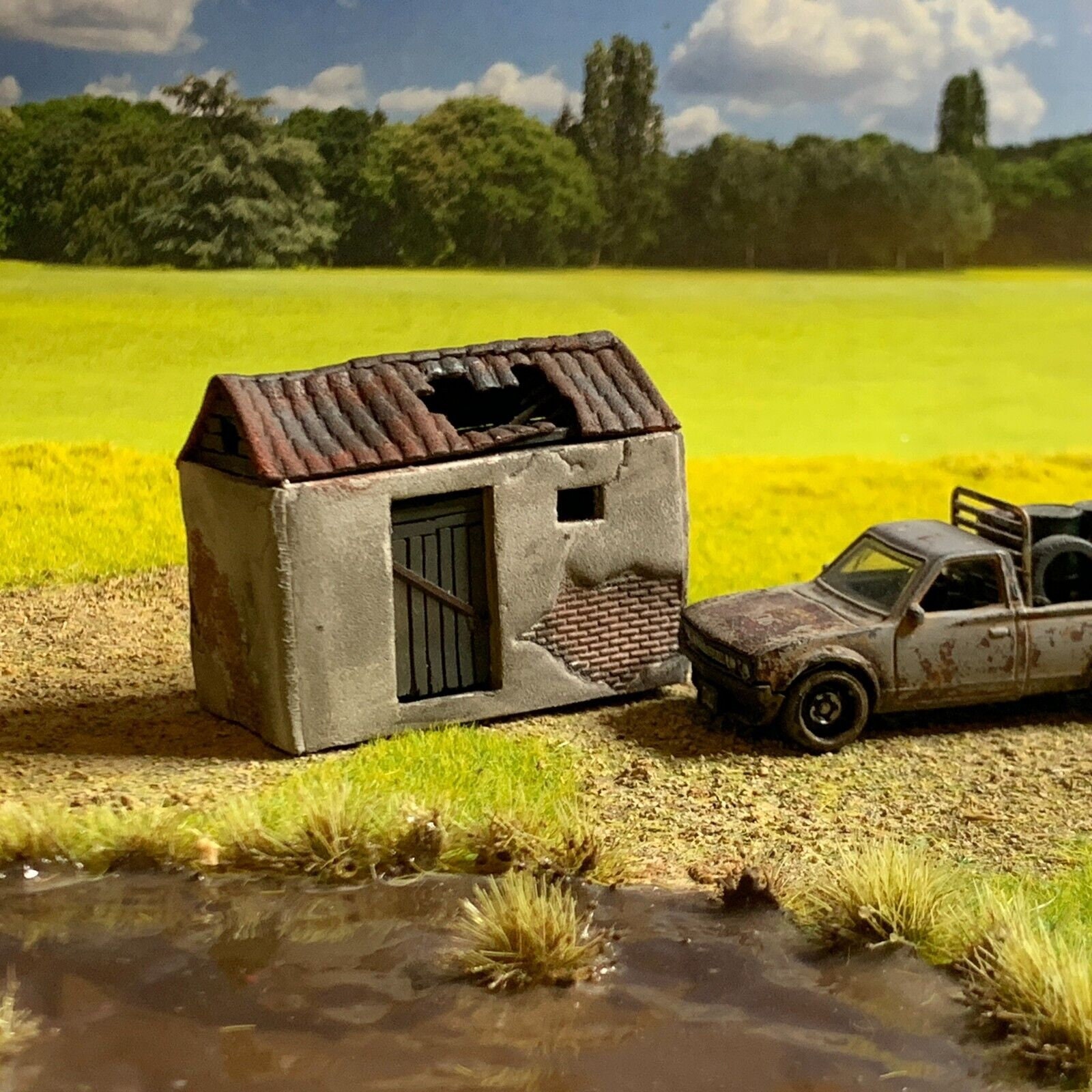 1/64 Scale Diorama Building Abandoned Barn Realistic House - Etsy