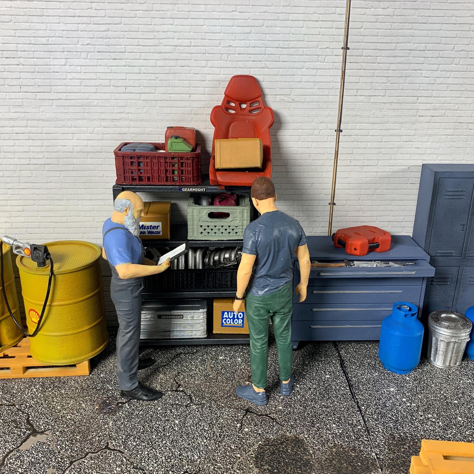 1-18 Scale Garage Locker Set - Etsy
