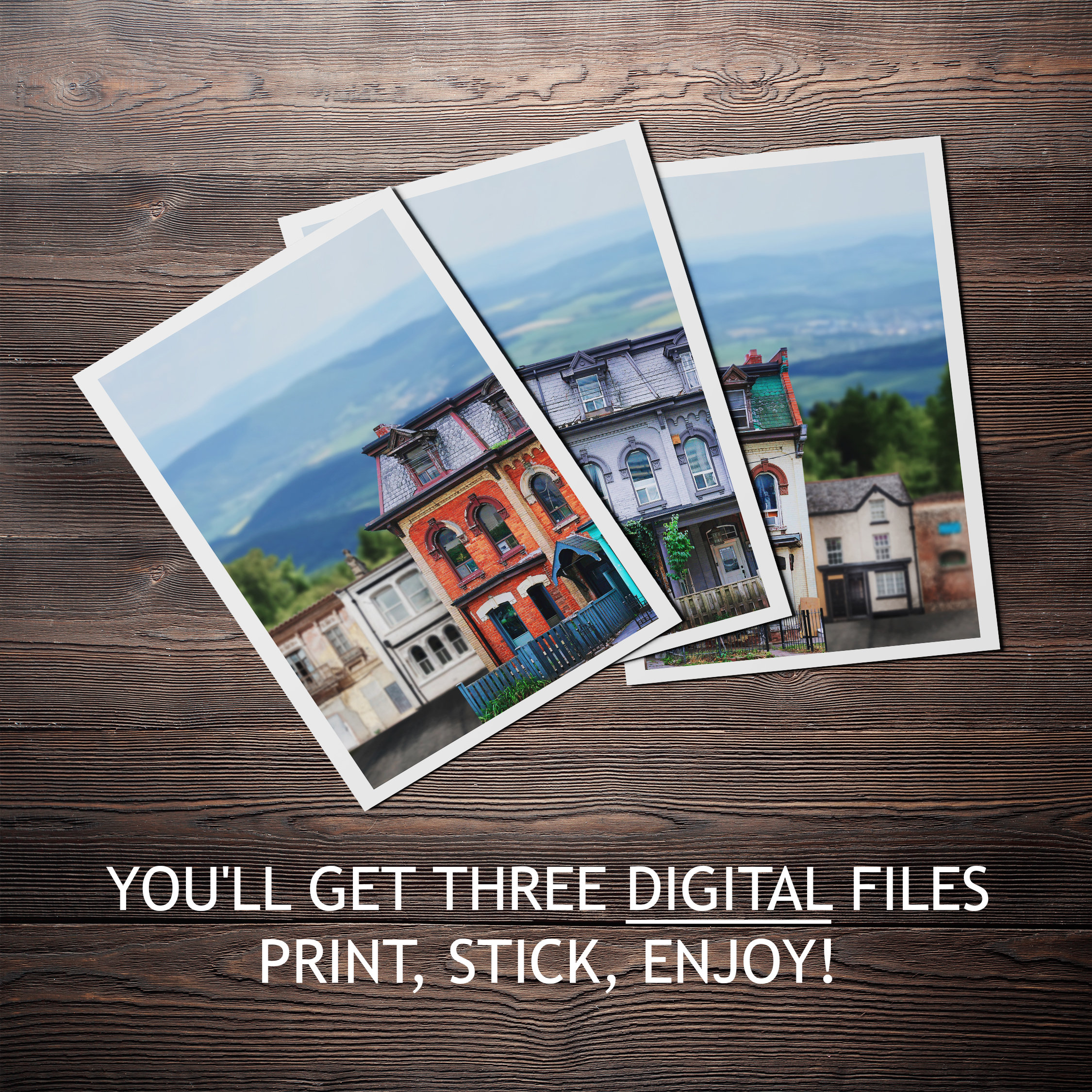 1/64 Photo Background for Diorama DIGITAL FILE Beautiful Street for ...