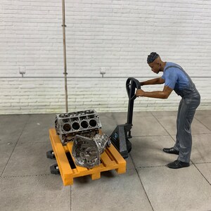 1:24 Scale Diorama Engine Block - Detailed Model Car Part for G-scale ...