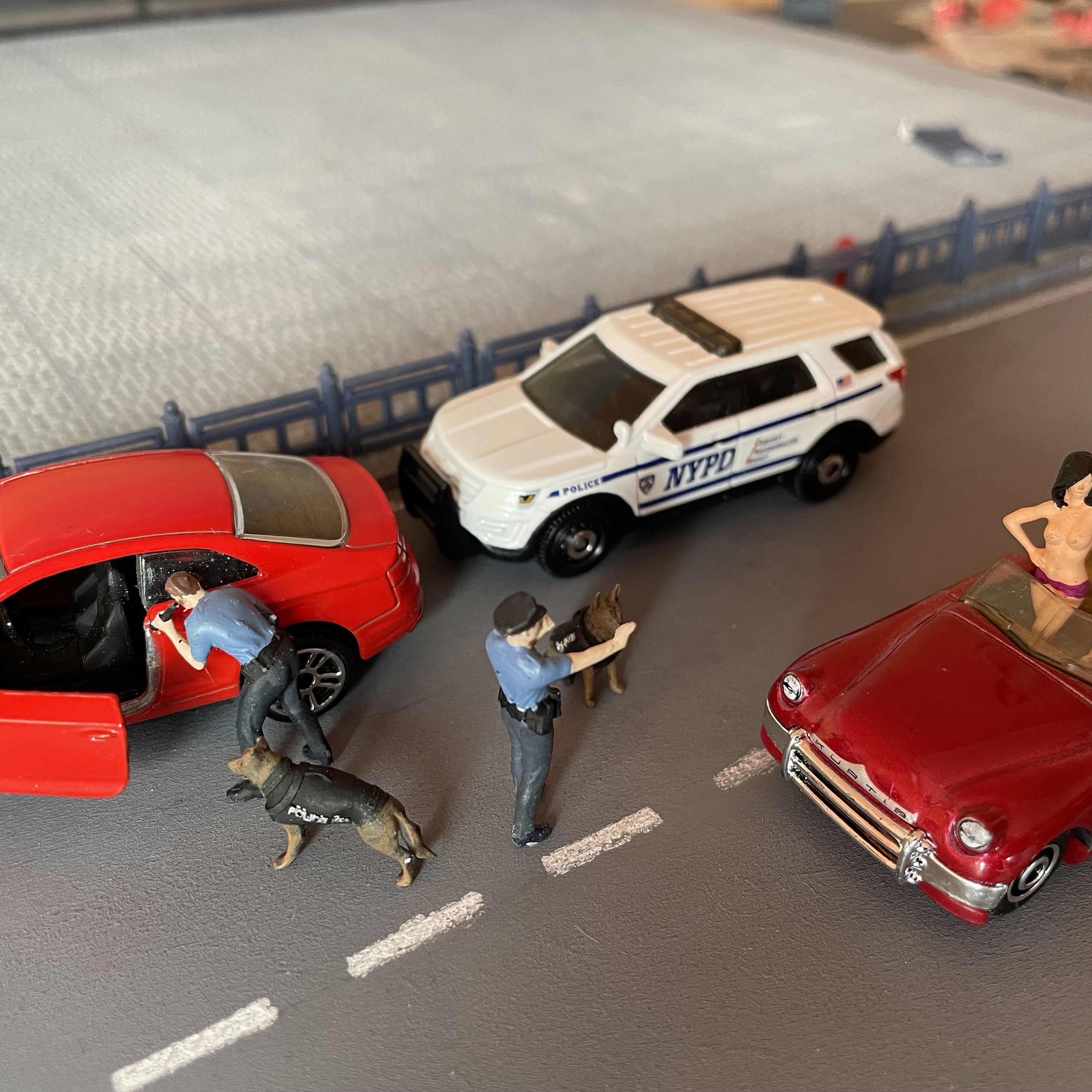 1-64 Scale Diorama Policemen Figures and Shepherd Dogs Set - Etsy