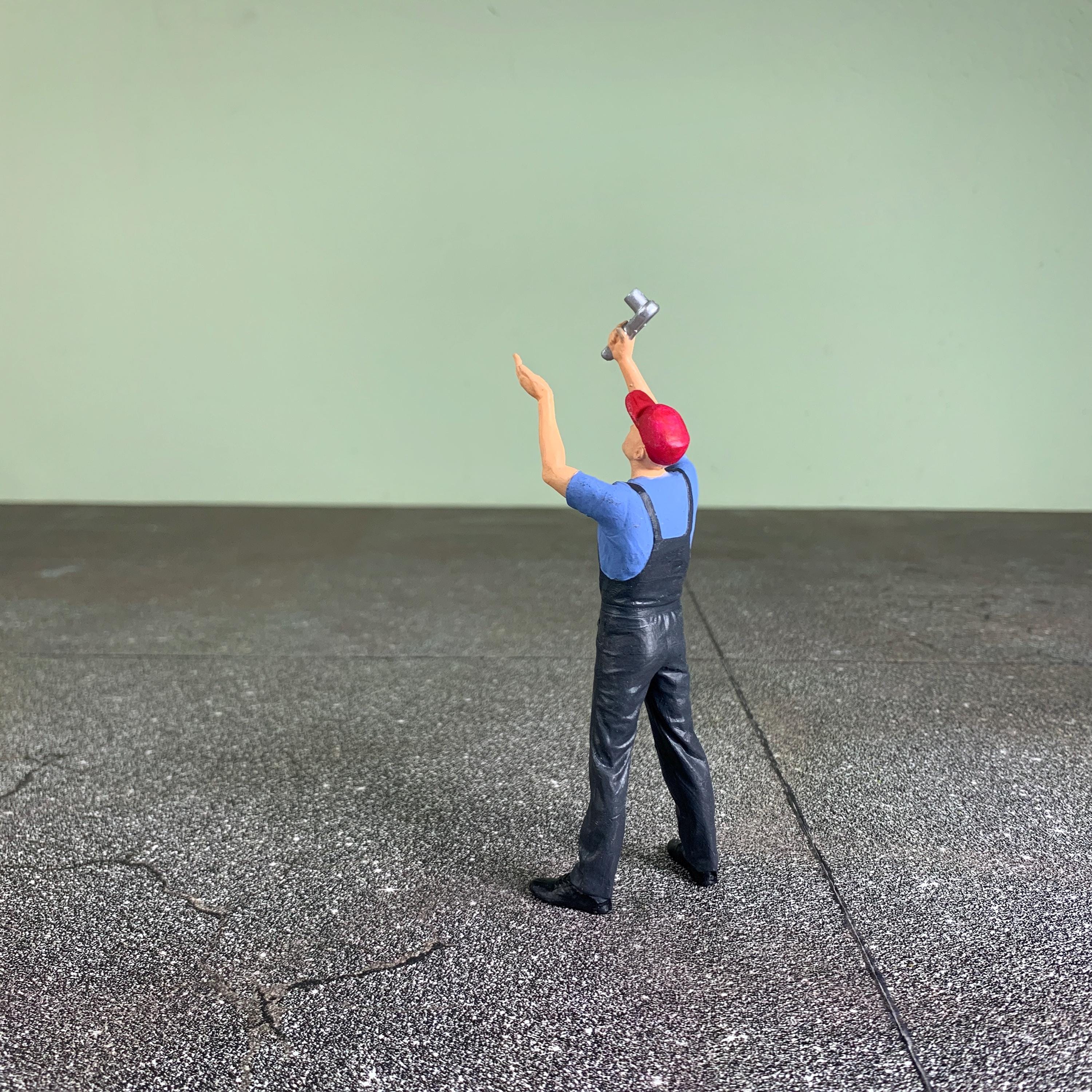 1:18 Scale Mechanic Figure With Wrench – Garage Diorama Man – Repair ...