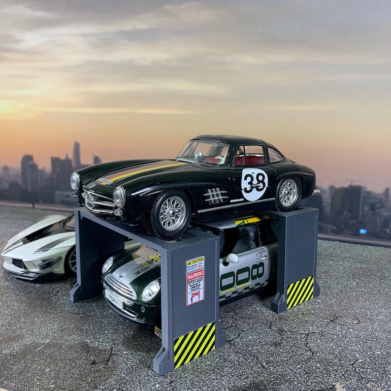 1:18 Scale Single Model Car Stacker | 3d-printed Plastic Stands| Holder ...