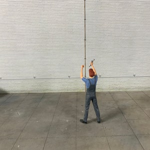 1-24 Scale Garage Mechanic With Wrench Figure - Detailed People Figure ...