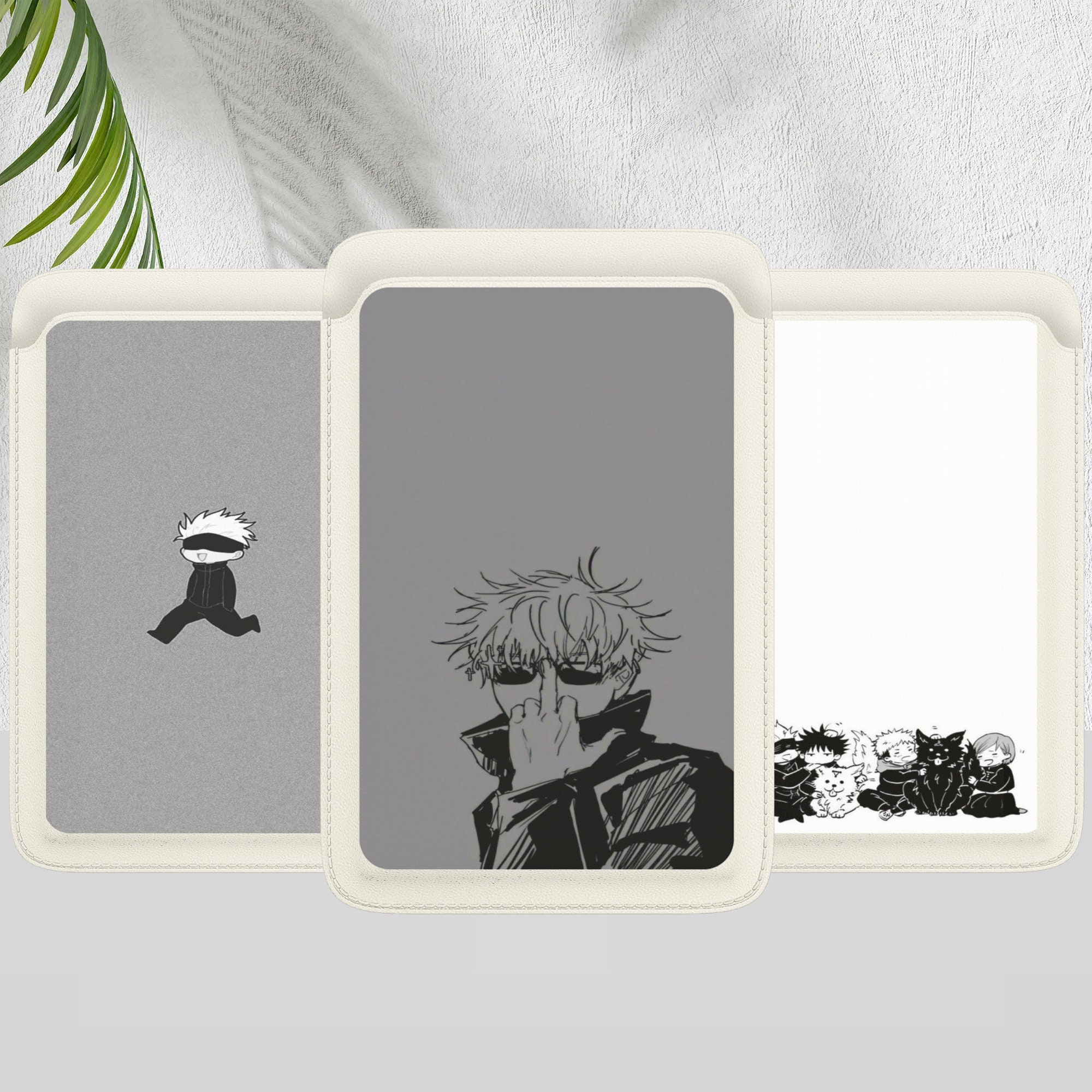 Anime Wallet for Magsafe, Magnetic Leather Card Holder Stick on for ...