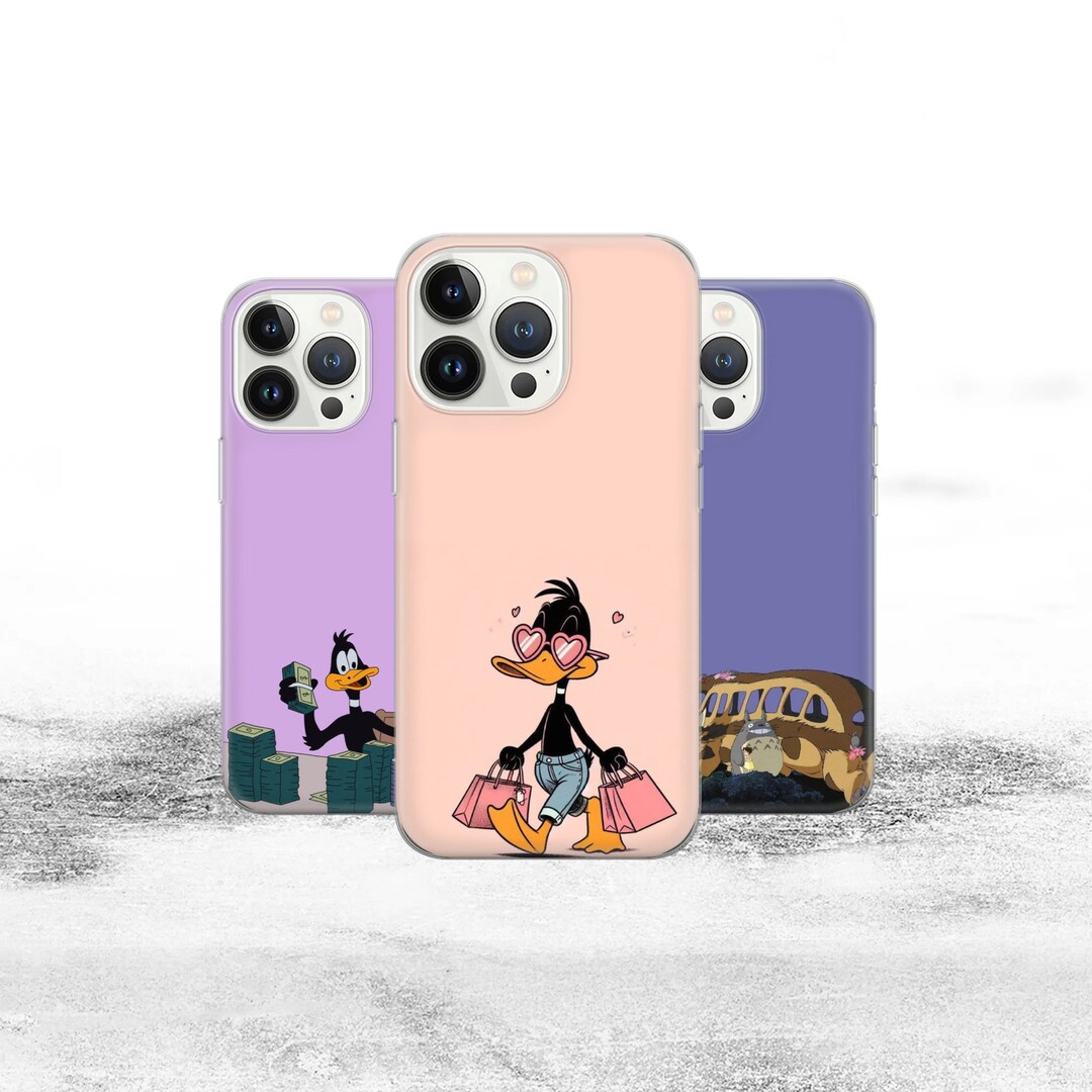 Cartoon Case Phone Case Daffy Duck Case Cover for iPhone 16 Pro, 15, 14 ...
