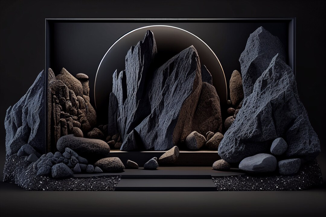 Printable Peaceful Zen Rock Art Garden Digital Download - Etsy