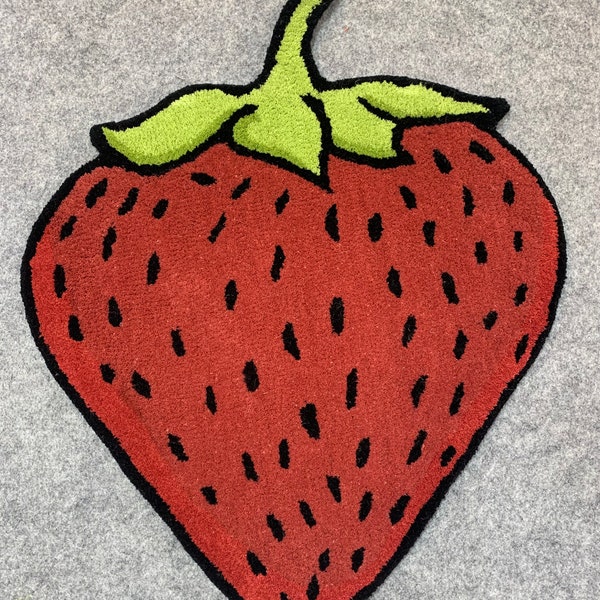 Strawberry Rug - Etsy
