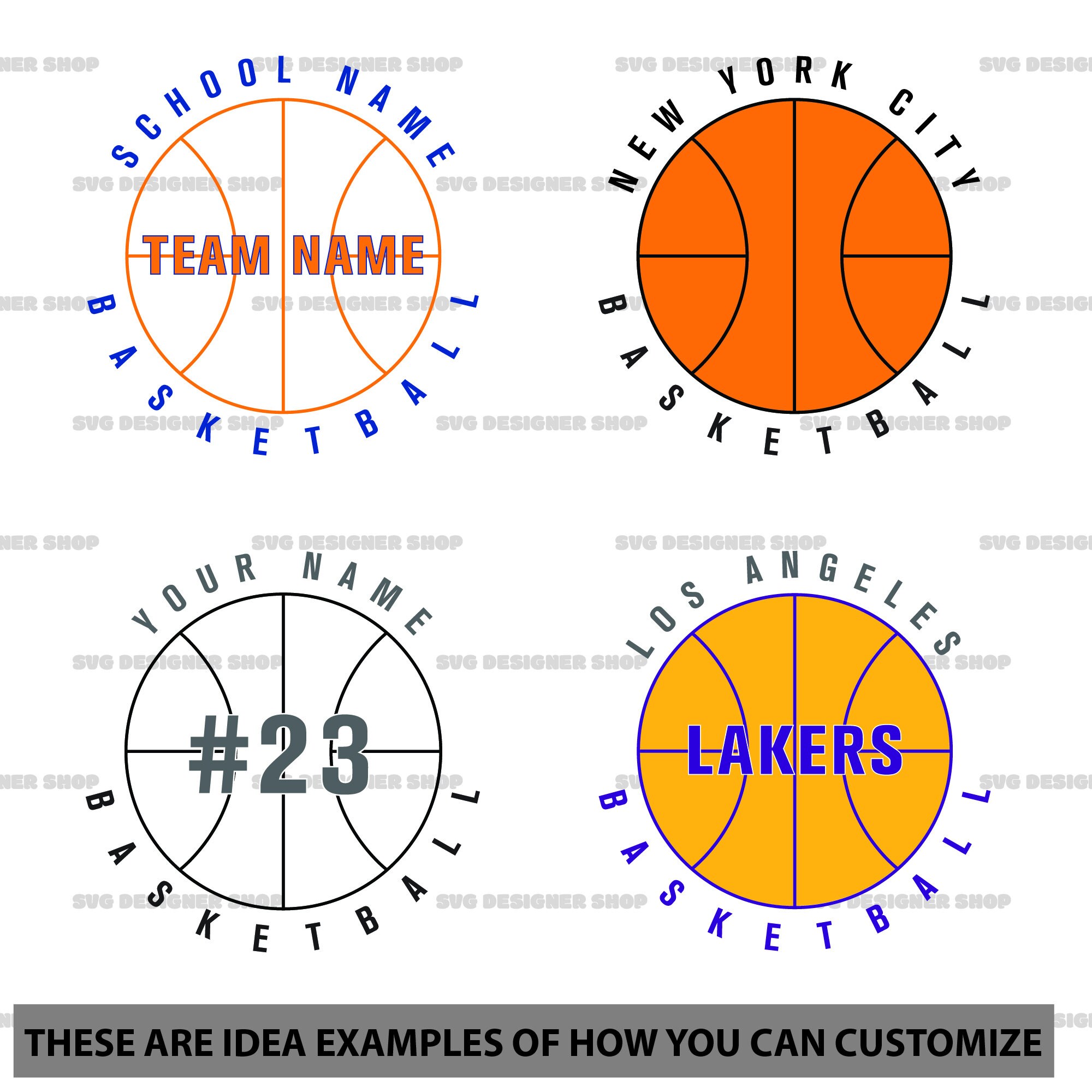Basketball SVG, Basketball Team Logo, Cricut Files, Basketball ...