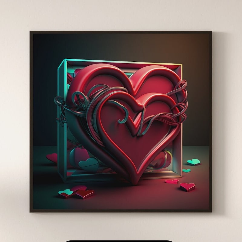 Abstract Love Art - Etsy