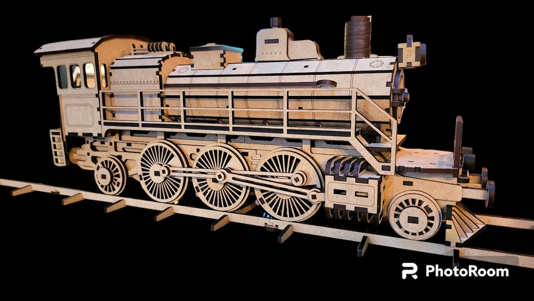 3D Wood Puzzle - Train Locomotive and Coal Car - Etsy
