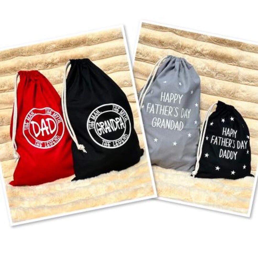 Fathers Day Gift Bag Fathers Day Grandpa Grandad Gift Bag Reusable Gift ...